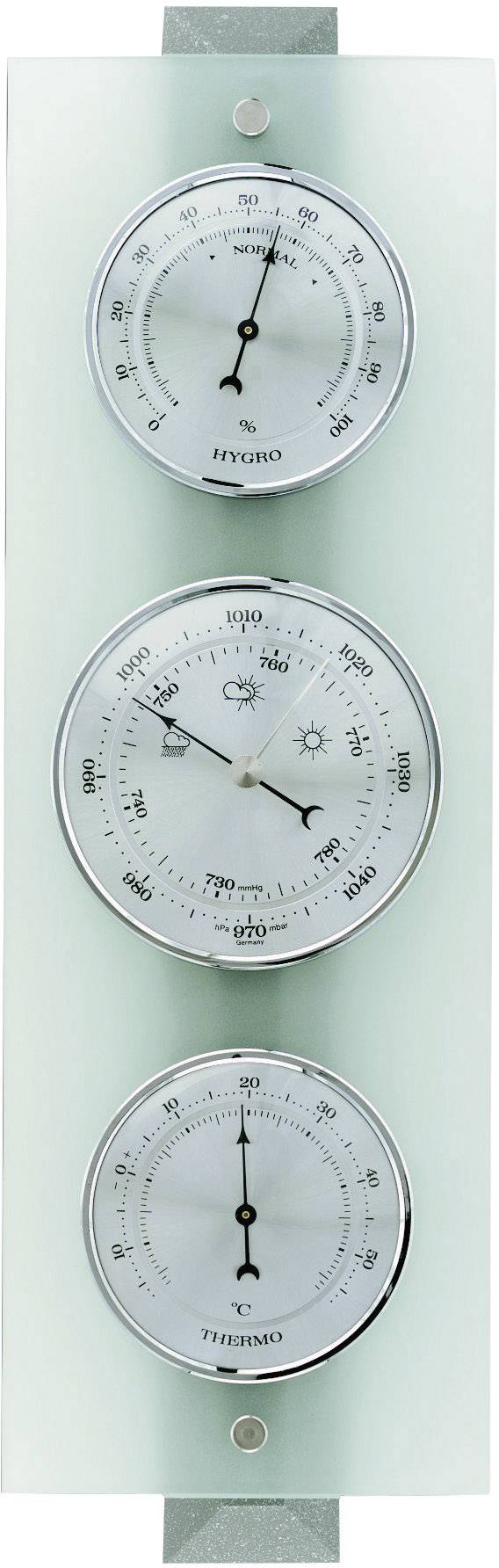 TFA Dostmann 20.1067.17 analogna meteorološka stanica analogni siva (mat), steklo (mat)