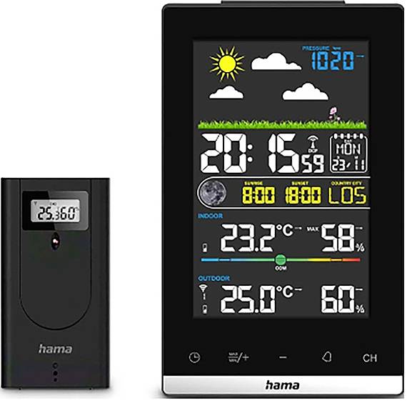 Hama Schwarz 00222239 digitalna bežična meteorološka stanica