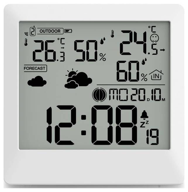 Hama digitalna bežična meteorološka stanica bela
