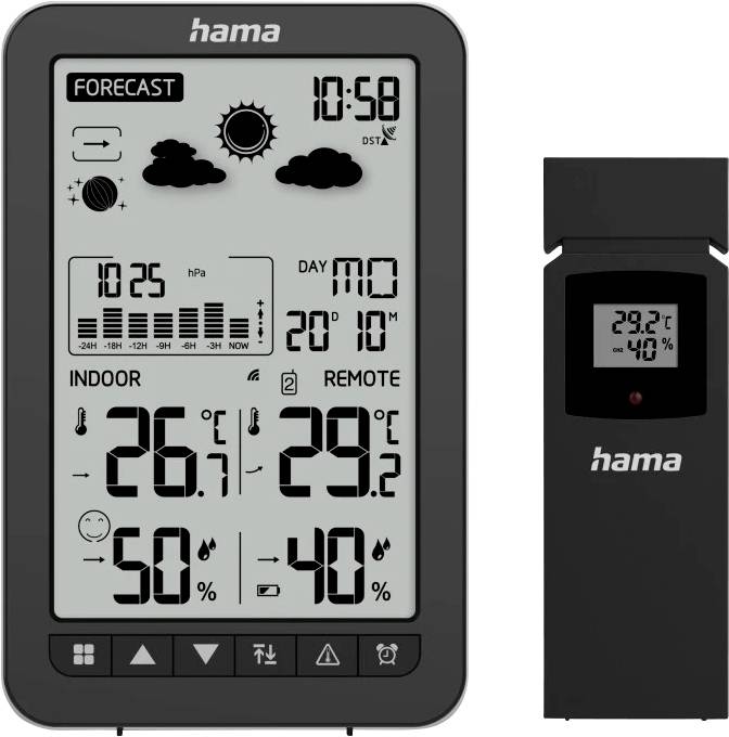 Hama Schwarz 00222219 digitalna bežična meteorološka stanica