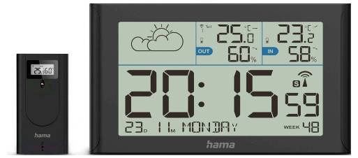 Hama Schwarz 00222216 digitalna bežična meteorološka stanica