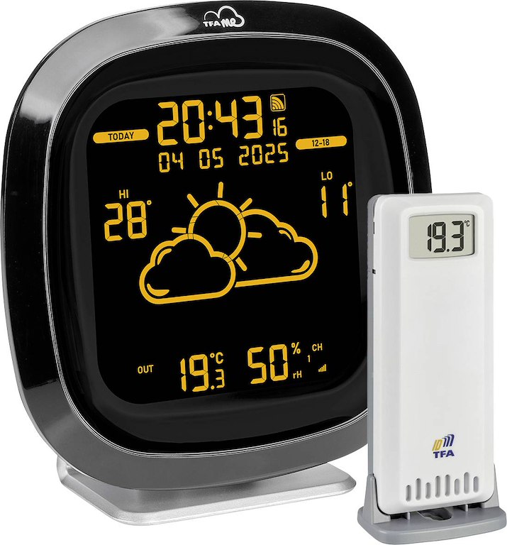 TFA Dostmann 35.8102.01 WiFi meteorološka stanica domet 100 m do 5 senzora spolja -40…+60 °C