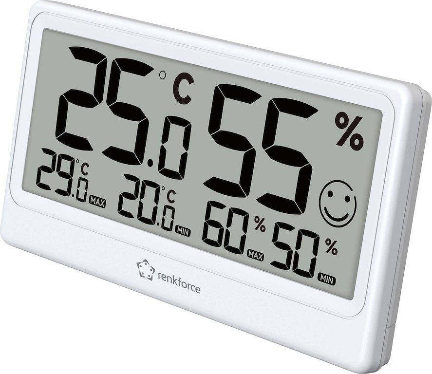 Renkforce RF-6416470 termometar i higrometar digitalni bela