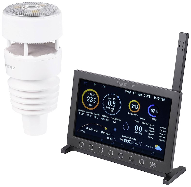 Sygonix SY-5479628 WiFi meteorološka stanica domet 150 m do 8 senzora