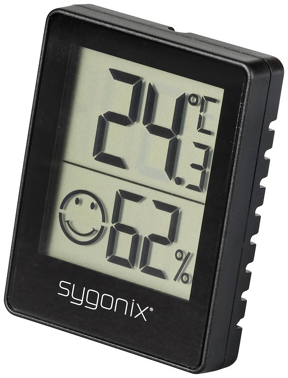 Sygonix SY-5268502 termometar i higrometar digitalni crna