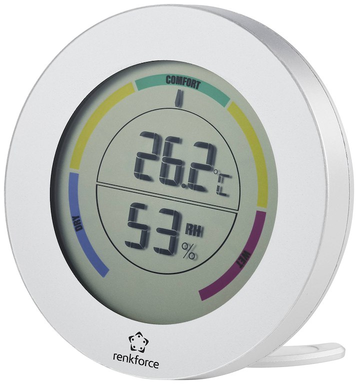 Renkforce RF-5235480 termometar i higrometar digitalni srebrna