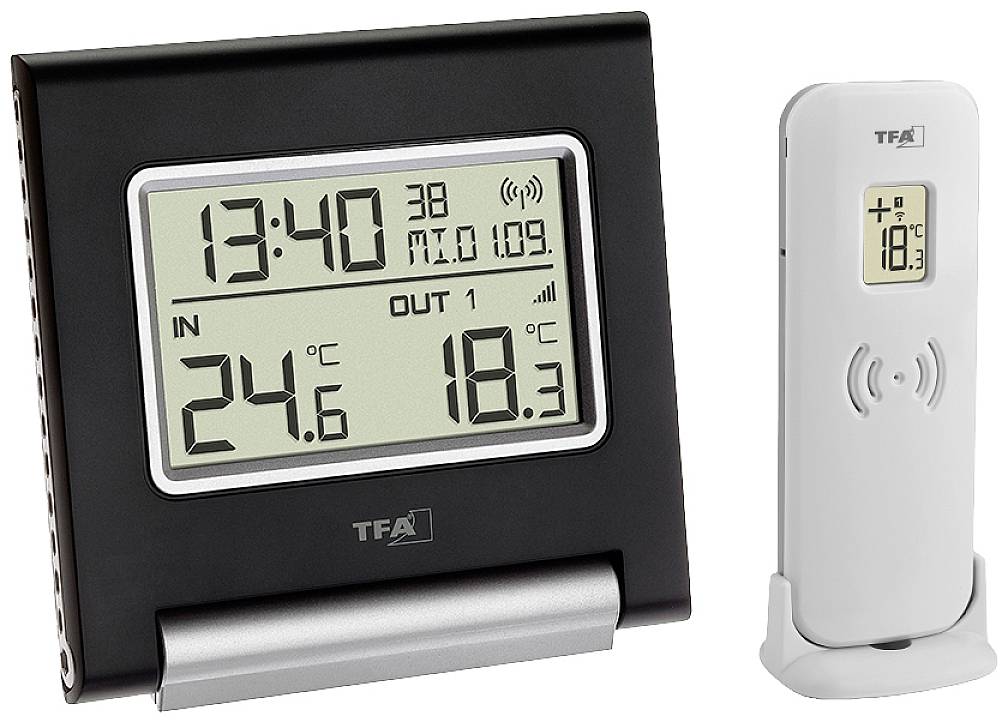 TFA Dostmann 30.3030.01 bežični digitalni termometar domet 100 m do 3 senzora spolja od -40 do +60 °C °C