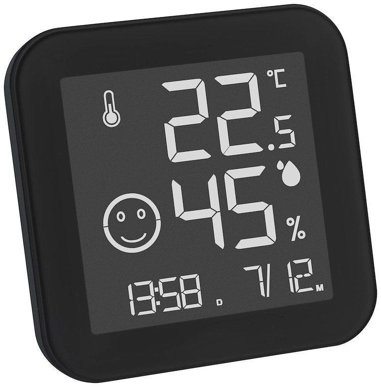 TFA Dostmann 30.5054.01 termometar i higrometar digitalni crna
