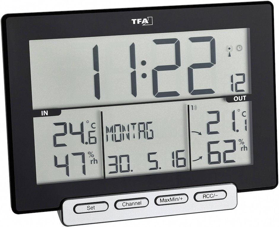 TFA Dostmann 30.3058.01 bežični termometar i higrometar domet 80 m spolja – 40 – +60 °C
