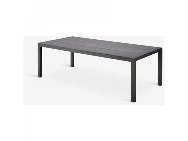 Baštenski sto Š100xD214 cm, siva boja