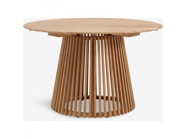 Baštenski sto Ø120 cm, tikovina