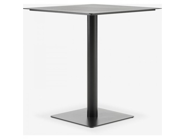 Baštenski bistro stočić 65x65 cm, crna