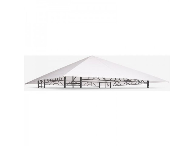 Krov za paviljon 3x3 m, bela, vodoodbojan