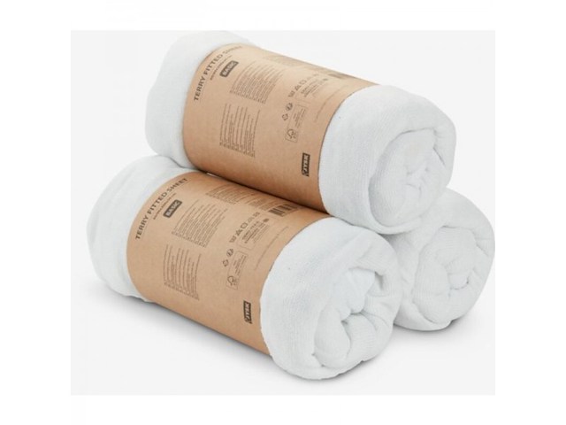 Frotirski čaršav sa lastišem 90x200x30 bela