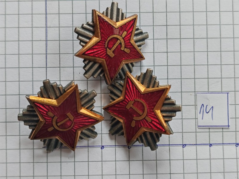 LOT Pet oficirskih zvezda za epoletu JNA IKOM Zagreb
