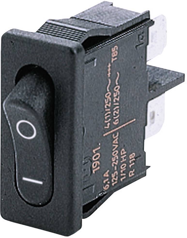 Marquardt 1901.1103 njihajući taster (klackalica) crna 250 V/AC
