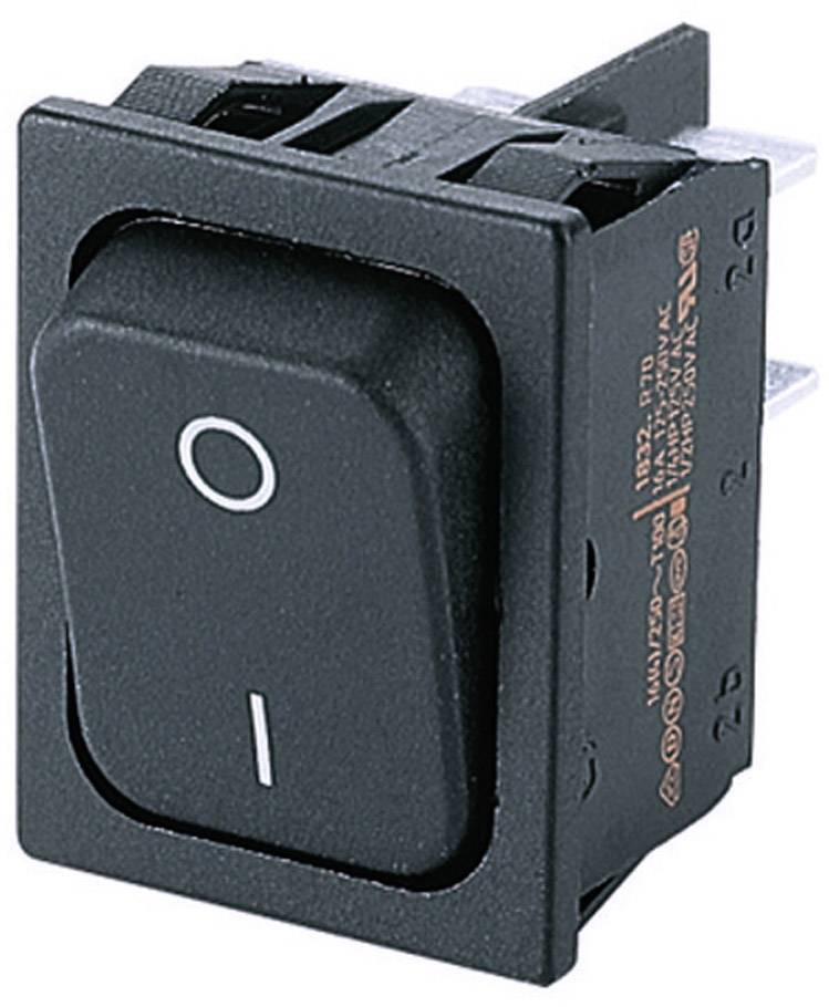 Marquardt 1832.3602 njihajući taster (klackalica) crna 250 V/AC