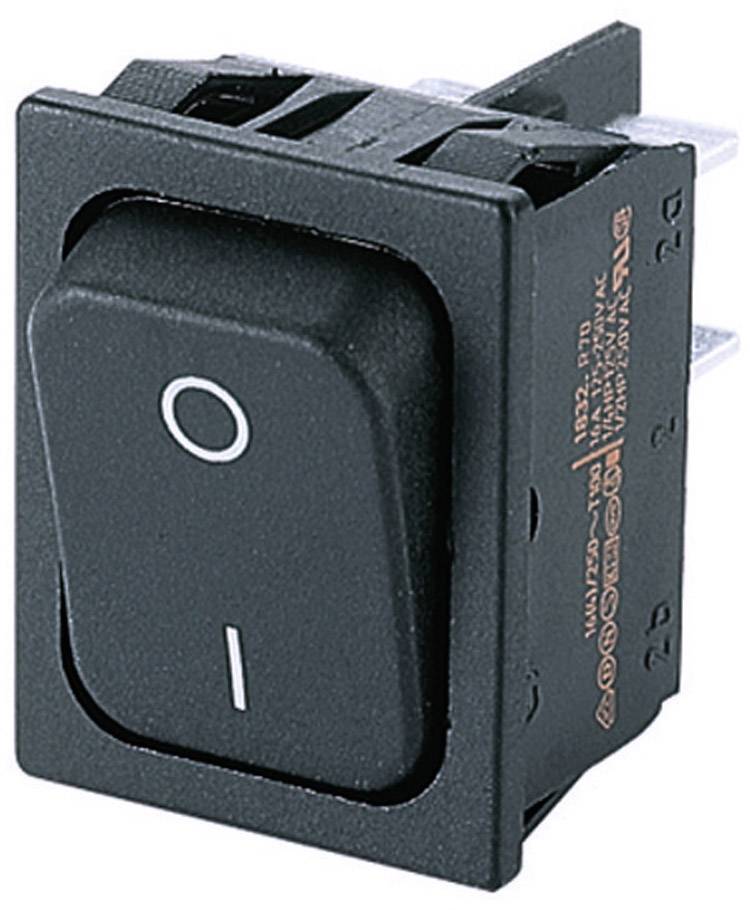 Marquardt 1832.1102 njihajući taster (klackalica) crna 250 V/AC