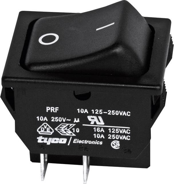 TE Connectivity 1634201-2 njihajući taster (klackalica) crna 250 V/AC