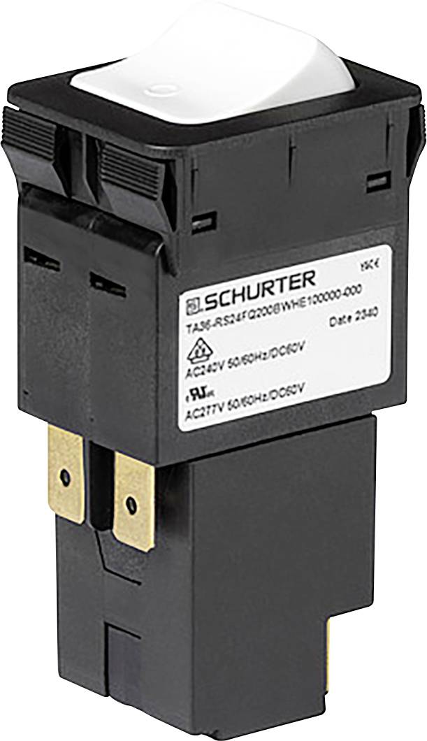 Schurter Thermisch-magnetisch zaštitni prekidač crna/bela 240 V/AC, 60 V/DC