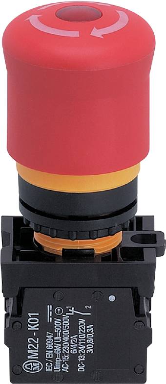 Ifm Electronic E7007S stop prekidač za hitno zaustavljanje IP67, IP69K (u ugrađenom stanju)