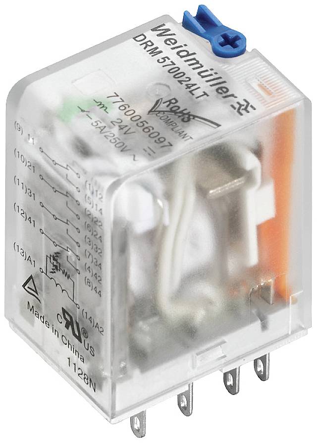 Weidmüller DRM570220LT AU utični relej 220 V/DC 4 CO kontakt (pak. 20 kom)
