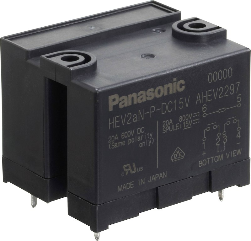 Panasonic HEV2AN-P-DC24V relej za štampanu pločicu 24 V/DC 2 NO kontakt