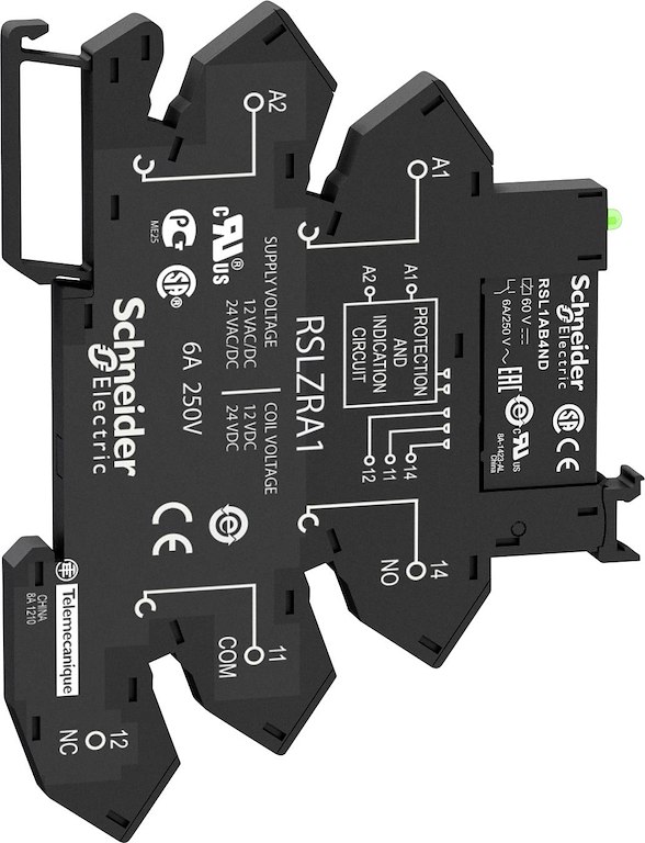Schneider Electric RSL1PRPU utični relej 230 V/DC, 230 V/AC 1 CO kontakt