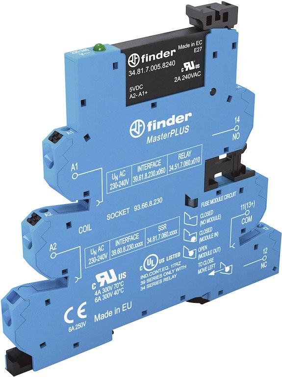Finder 39.60.7.012.9024-10 poluprovodnički relej (SSR) 2 A 24 V/DC