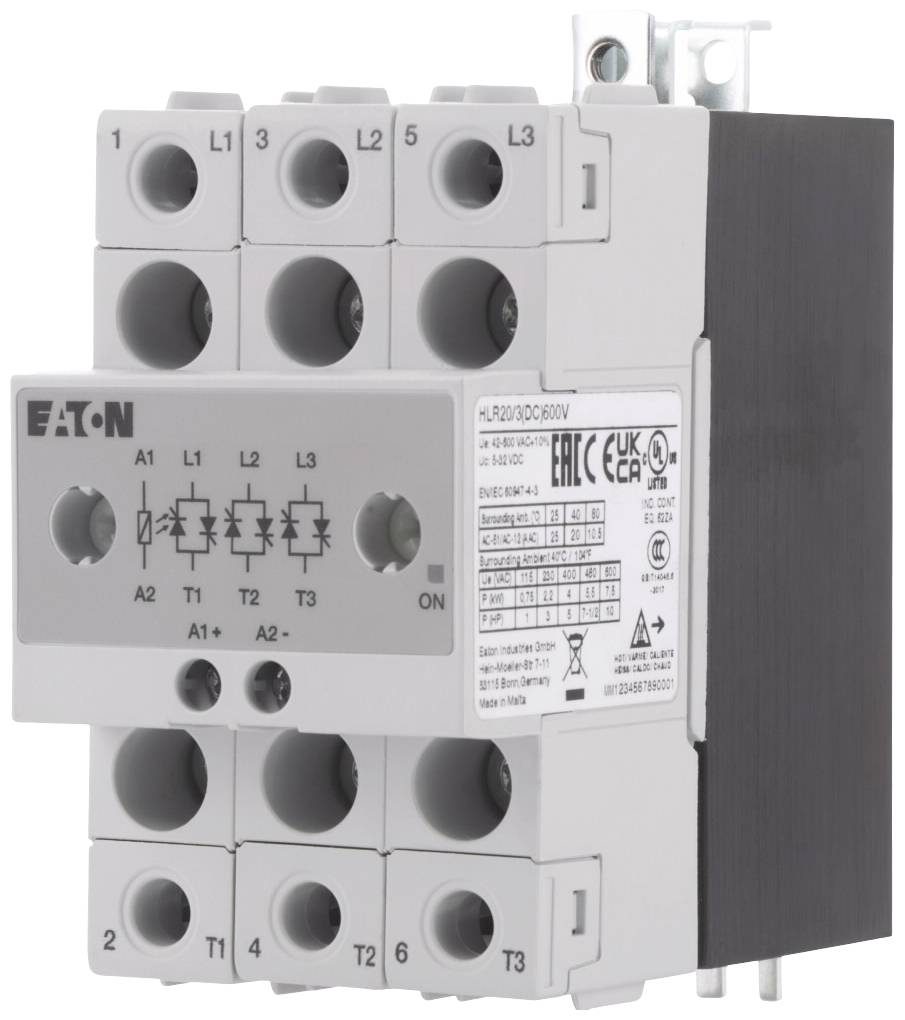 Eaton HLR30/3(DC)600V/S poluprovodnički relej (SSR) 30 A