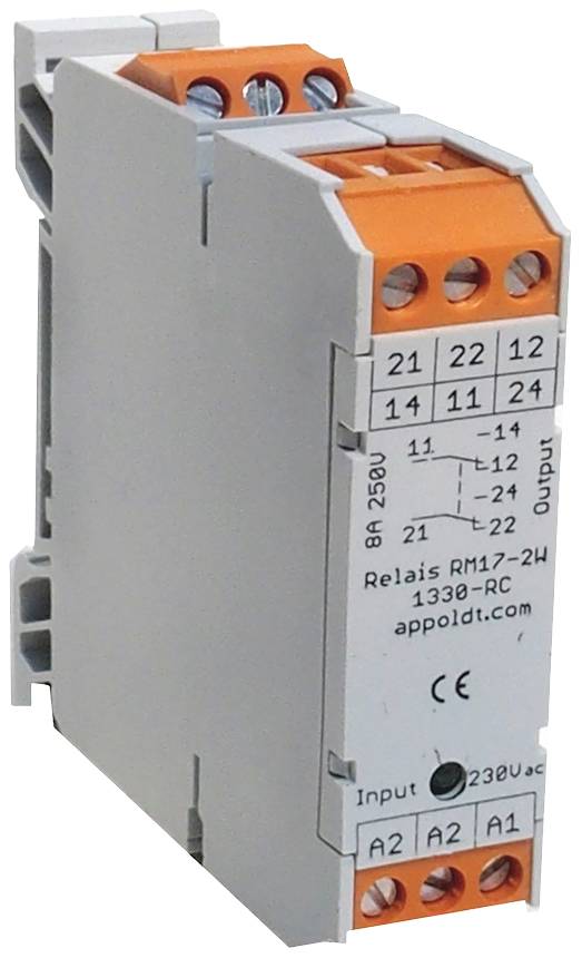 RM17-2W 230V povezni relej 2 CO kontakt 230 V/AC