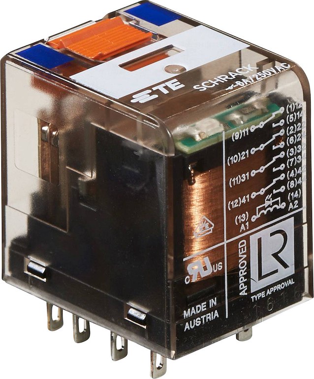 TE Connectivity PT570L24 industrijski relej 4 CO kontakt 24 V/DC