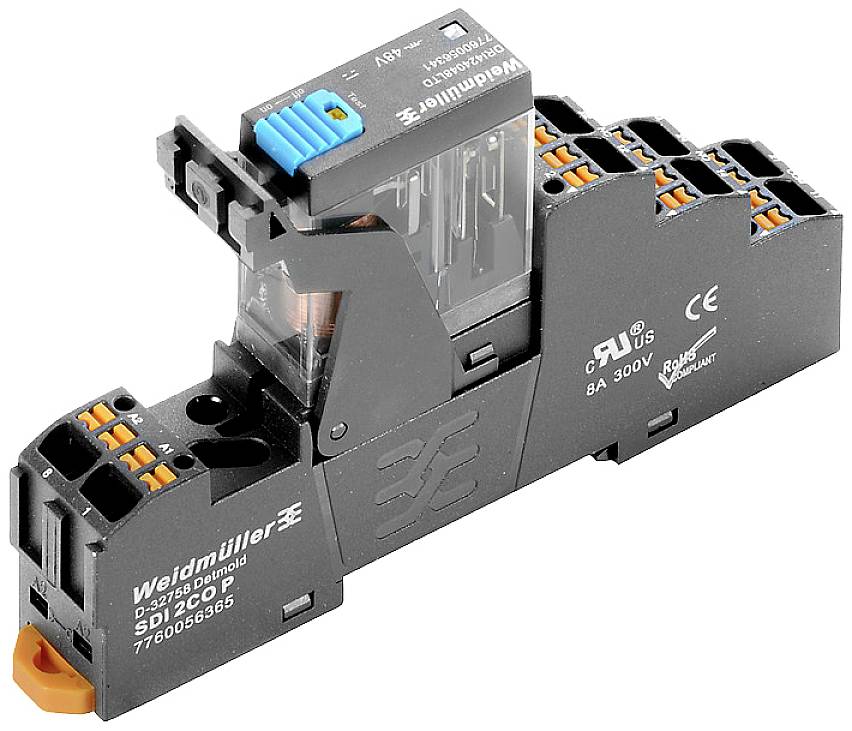 Weidmüller DRIKITP 24VDC 2CO LD/PB relejni modul 2 CO kontakt 24 V/DC (pak. 10 kom)