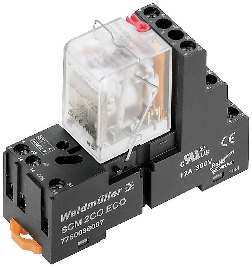Weidmüller DRMKIT 24VAC 4CO LD/PB relejni modul 4 CO kontakt 24 V/AC (pak. 10 kom)