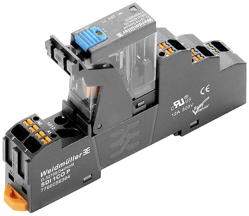 Weidmüller DRIKITP 24VDC 1CO LD/PB relejni modul 1 CO kontakt 24 V/DC (pak. 10 kom)