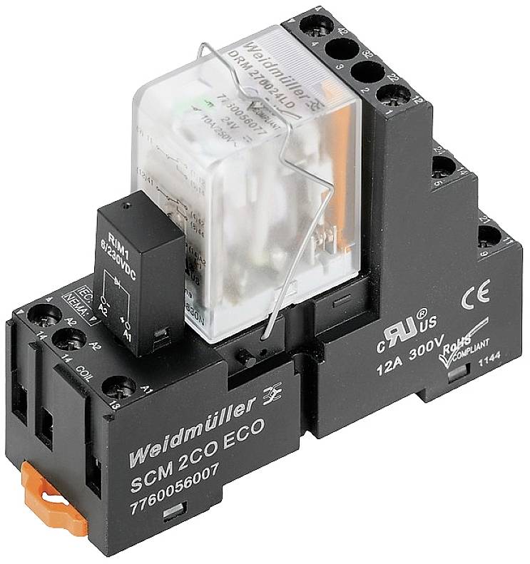 Weidmüller DRMKIT 230VAC 4CO LD relejni modul 4 CO kontakt 230 V/AC (pak. 10 kom)