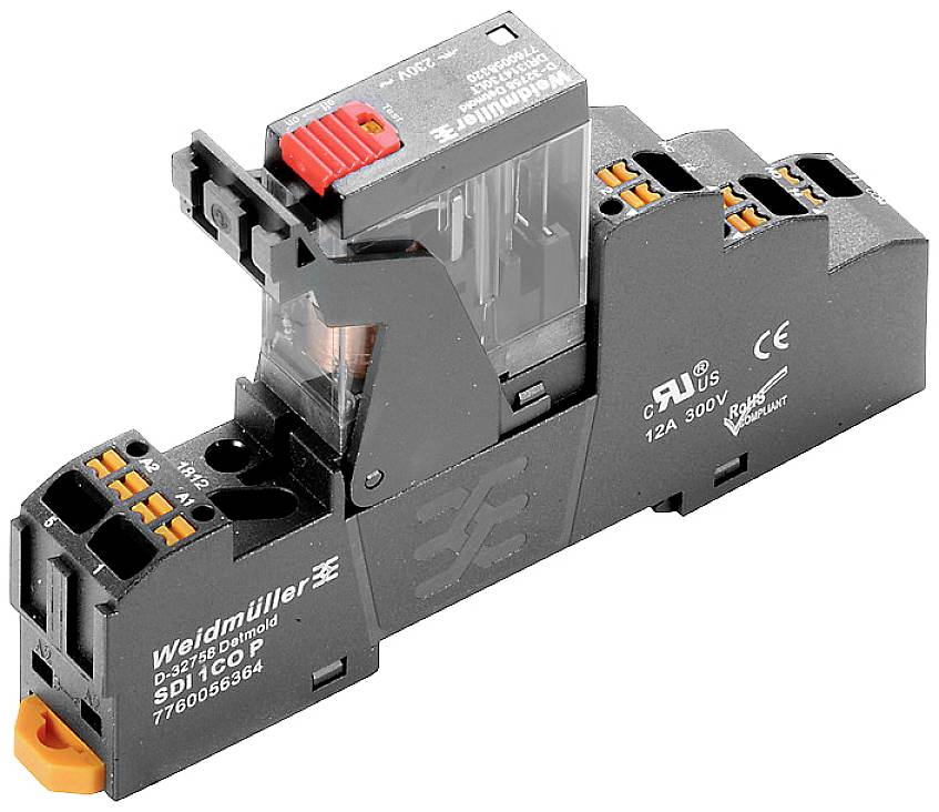 Weidmüller DRIKITP230VAC 1CO LD/PB relejni modul 1 CO kontakt 230 V/AC (pak. 10 kom)