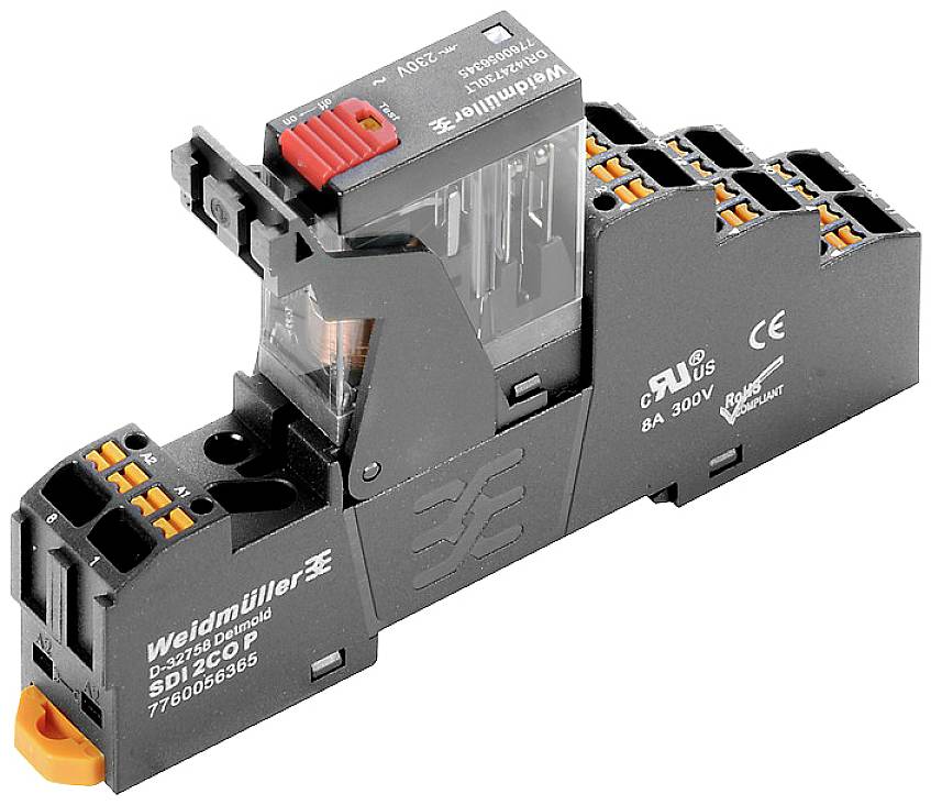 Weidmüller DRIKITP 24VAC 2CO LD/PB relejni modul 2 CO kontakt 24 V/AC (pak. 10 kom)