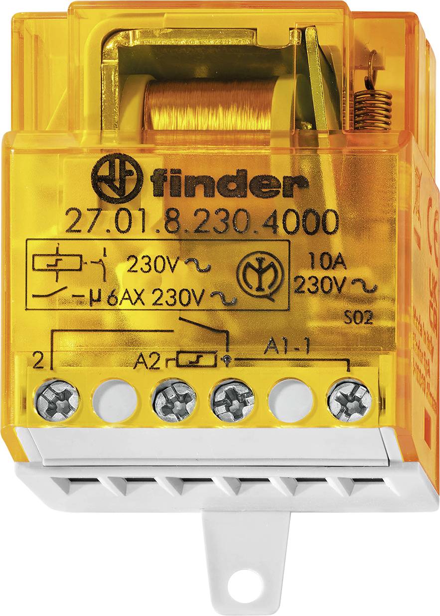 Finder Impulsni relej 27.01.8.230.4000 10 A 230 V AC 1 NO kontakt