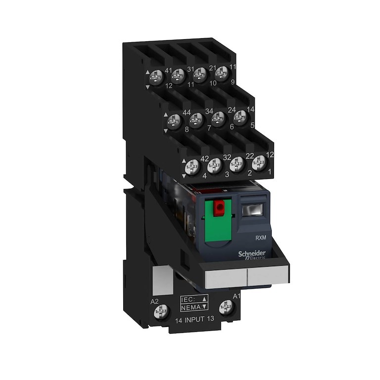 Schneider Electric Impulsni relej RXM4AB1B7PVS 6 A 24 V AC 4 W