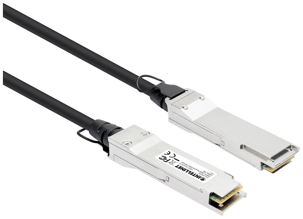 INTELLINET QSFP+ kabl 1 m stakleno vlakno priključni kabl