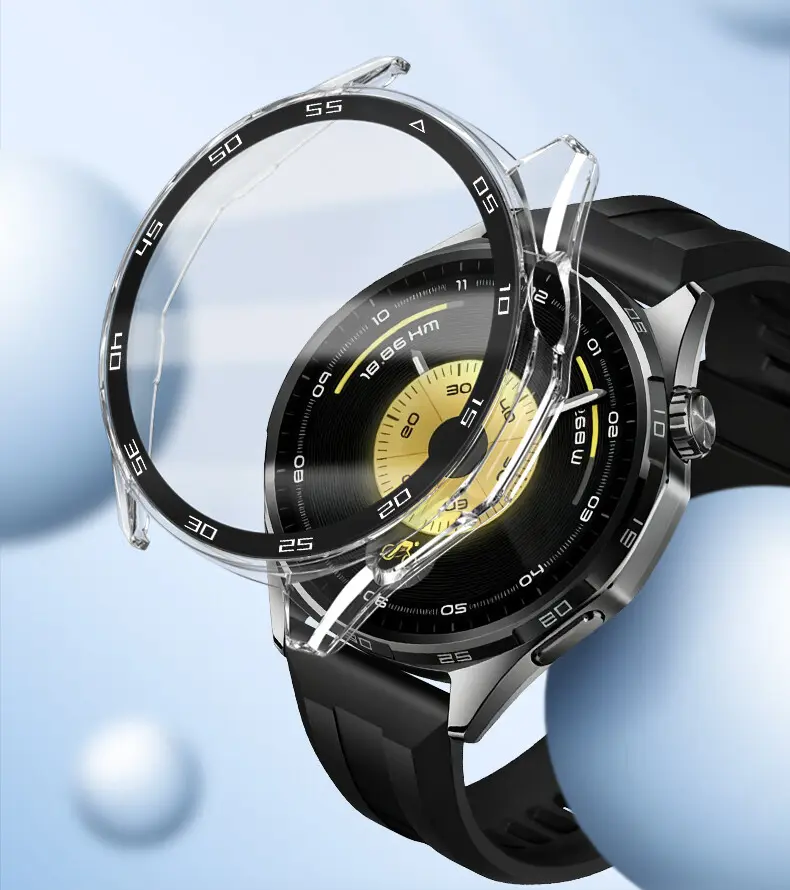 Weiqiantu Zaštitno staklo za pametni sat + Zaštitno kućište za pametni sat za Huawei Watch GT 6