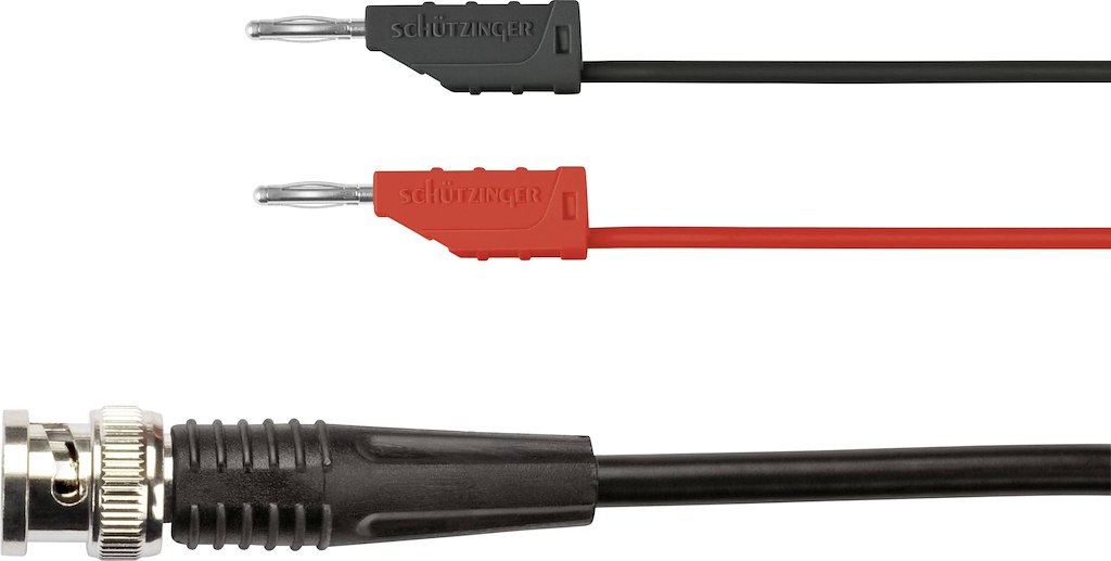 Schützinger RG58 BNC merni kabl 50,00 cm BNC muški konektor crna