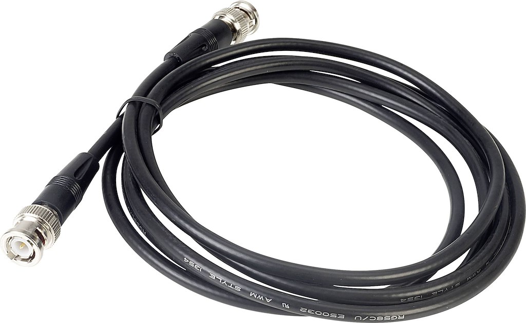 TRU Components 16-0340 BNC merni kabl 2,00 m BNC muški konektor crna
