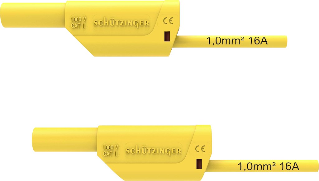 Schützinger bezbednosni merni kabl CAT II 1000 V 16 A 50,00 cm