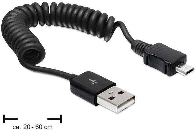 Delock USB USB kabl 0,60 m crna USB mikro-B