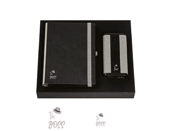 Gift set The Boss rokovnik + power bank