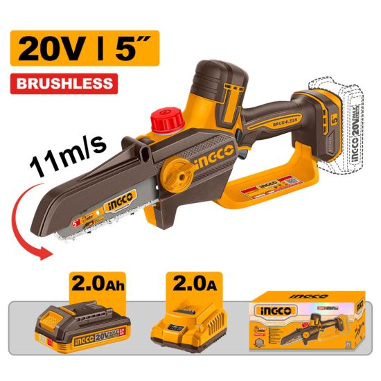 Akumulatorska mini testera 20V; 1 x 2,0Ah Super INGCO CGSLI20561E