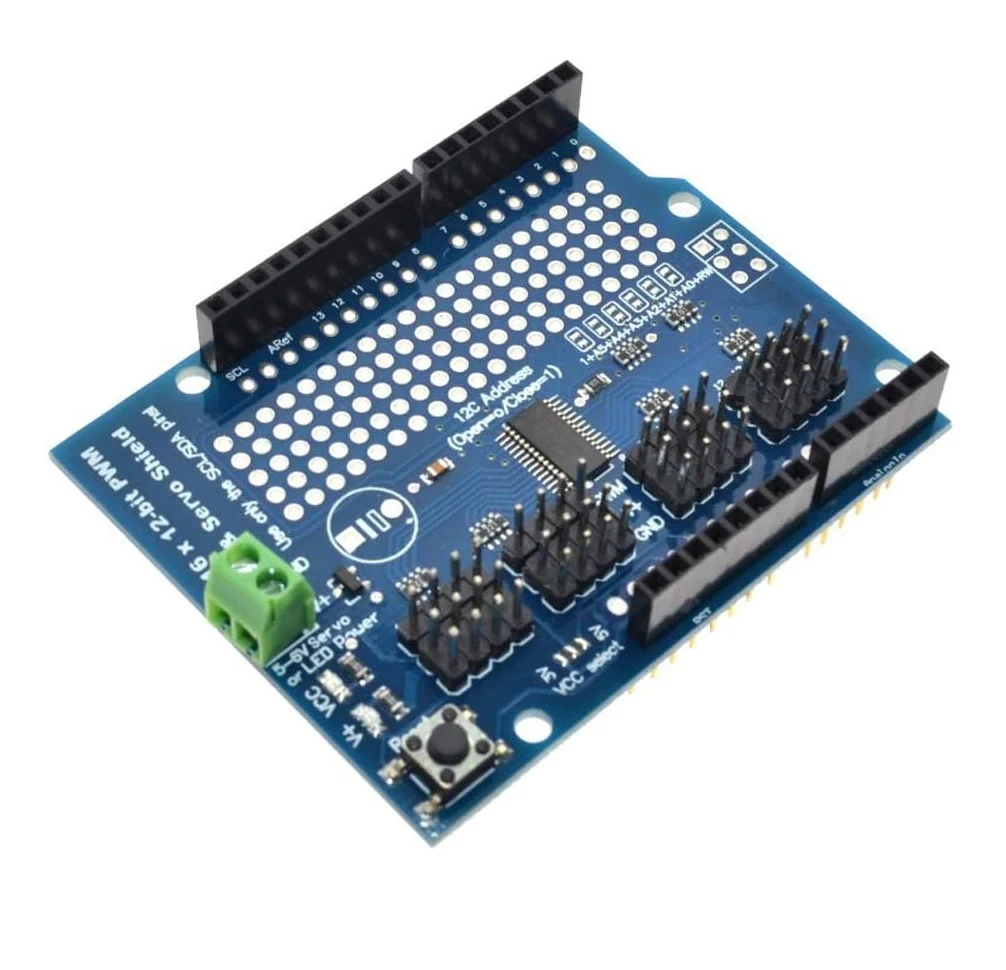 Arduino 16-Kanalni PWM / Servo Shield PCA9685 12-bit (HW-378)