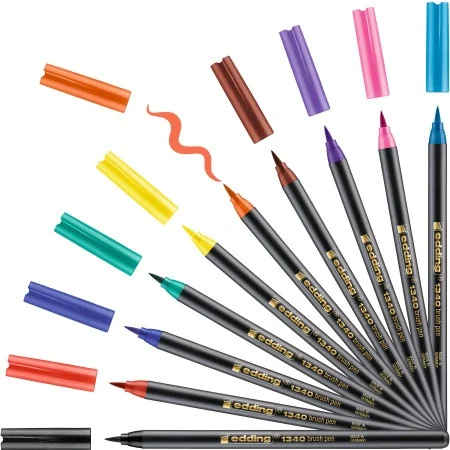 Edding zelena Brush flomasteri E-1340, 1-3 mm ( 08L1340F )
